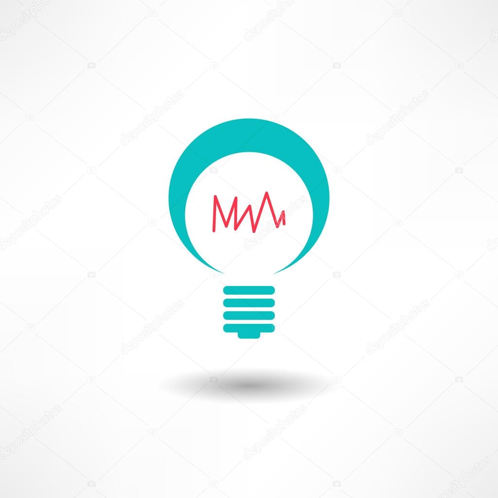 Blue Lightbulb icon Stock Vector Image by ©Alexandrovskyi #65112309