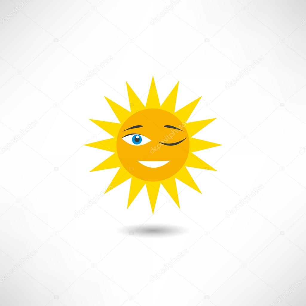 Smiling Sun icon Stock Vector Image by ©Alexandrovskyi #65113267