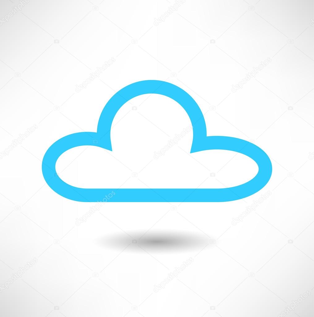 Blue Cloud icon Stock Vector by ©Alexandrovskyi 65113507