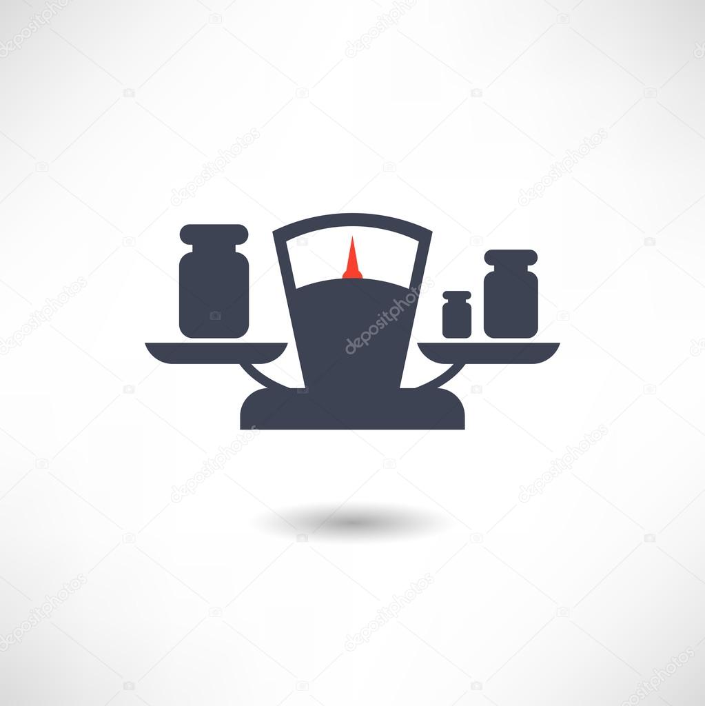 Balance icon on white Stock Vector by ©Alexandrovskyi 86548708