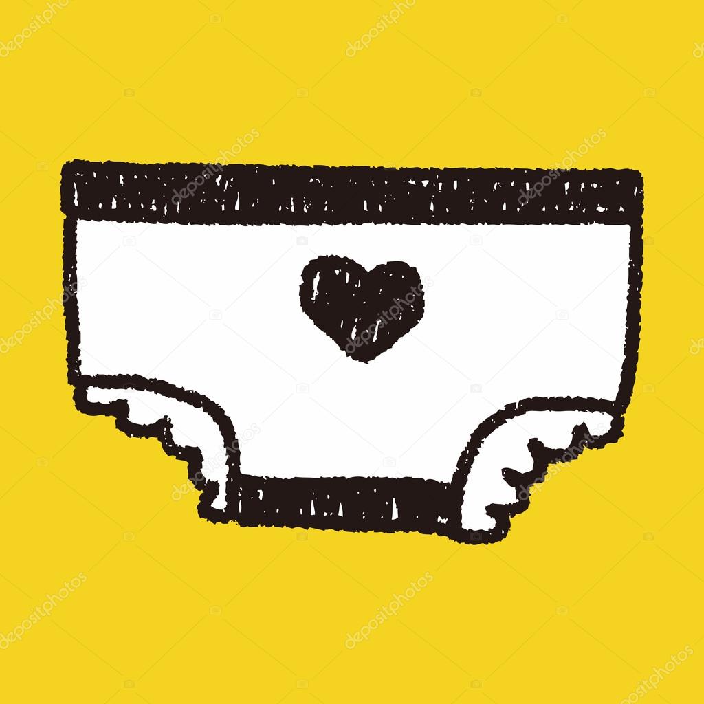 pelenka doodle rajz — Stock Vektor © hchjjl #71404979