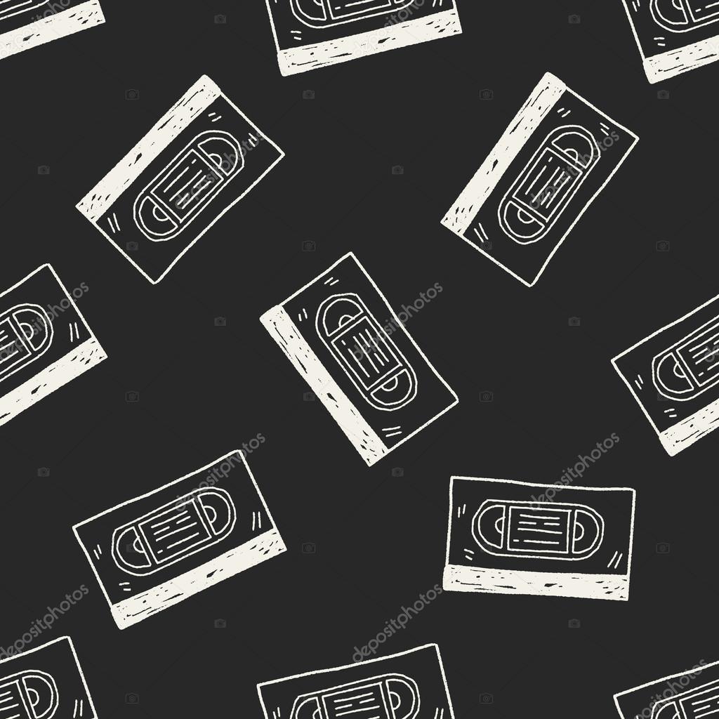Vhs doodle seamless pattern background Stock Vector Image by ©hchjjl ...
