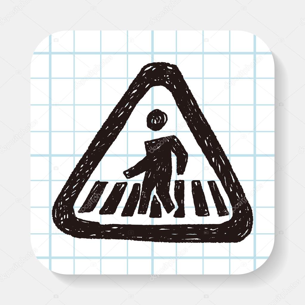 People walk sign doodle Stock Vector by ©hchjjl 82440578