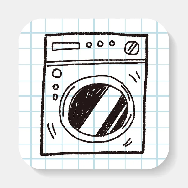 Washing machine doodle vector illustration Stock Vector Image by ...