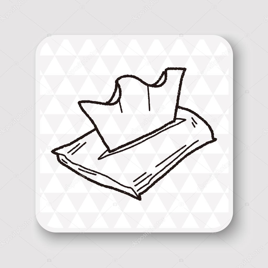 Facial tissue doodle vector illustration Stock Vector Image by ©hchjjl ...
