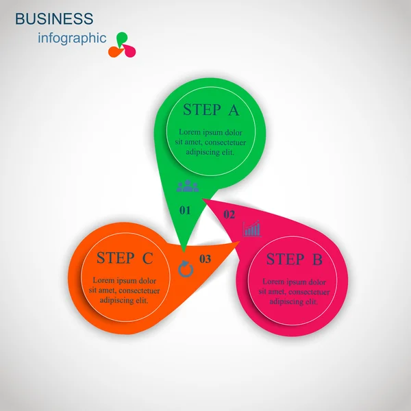 ᐈ 3 part infographic stock vectors, Royalty Free three part infographic ...