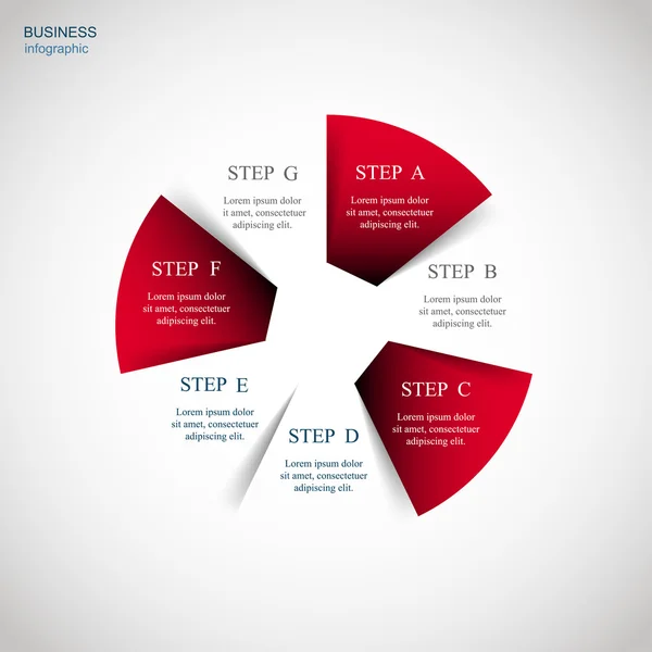 Infographic 7 steps Vector Art Stock Images | Depositphotos