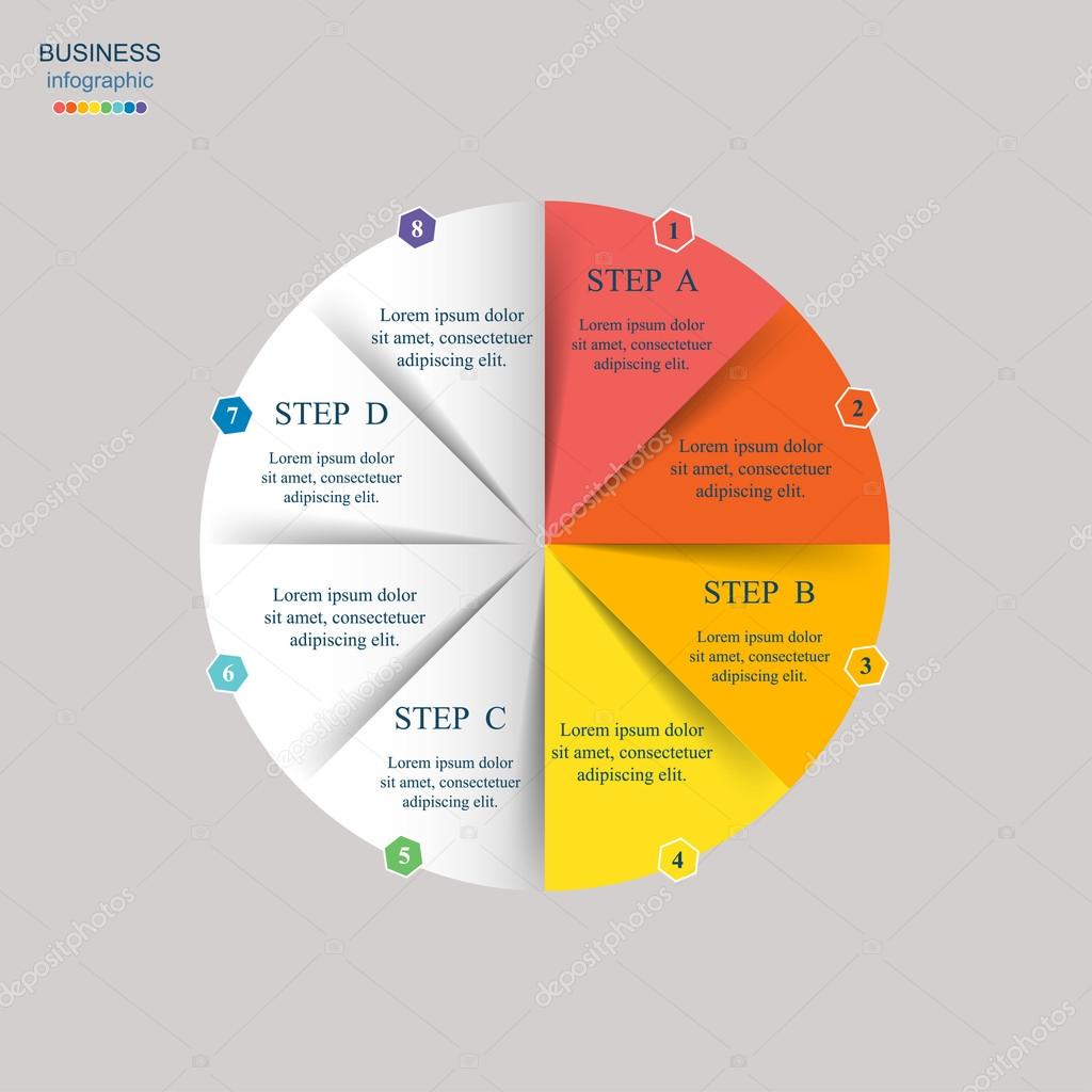 Vector circle infographic Stock Vector Image by ©Rose-Mary #69401471
