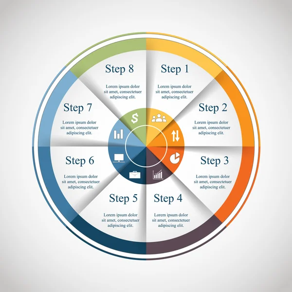 Vector circle infographic Stock Vector Image by ©Rose-Mary #70820335