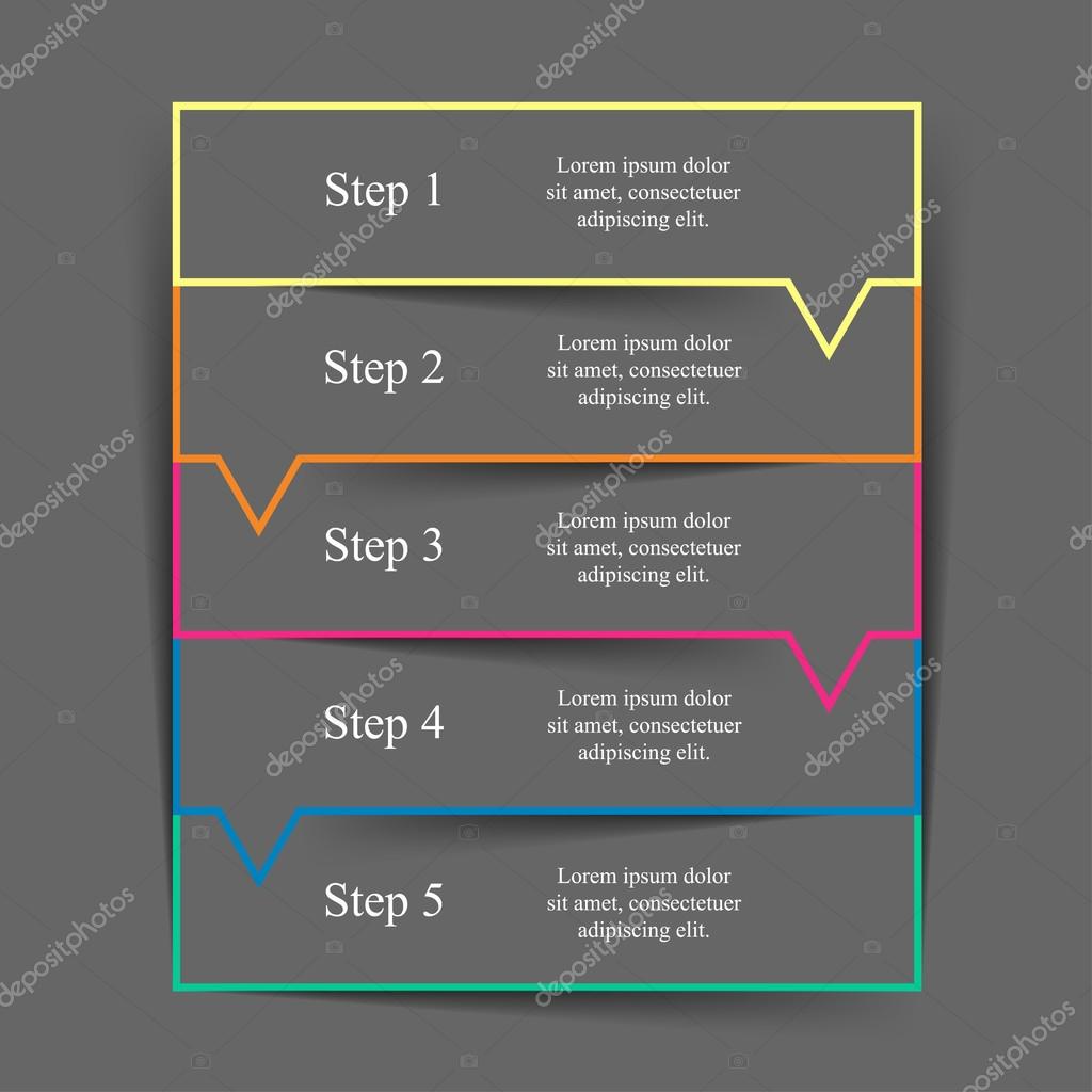 Vector lines arrows infographic. Stock Vector by ©Rose-Mary 78127034