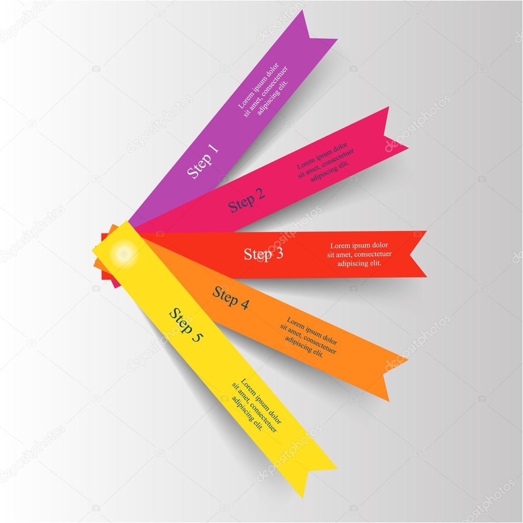 Vector arrows infographic. Stock Vector by ©Rose-Mary 83349046