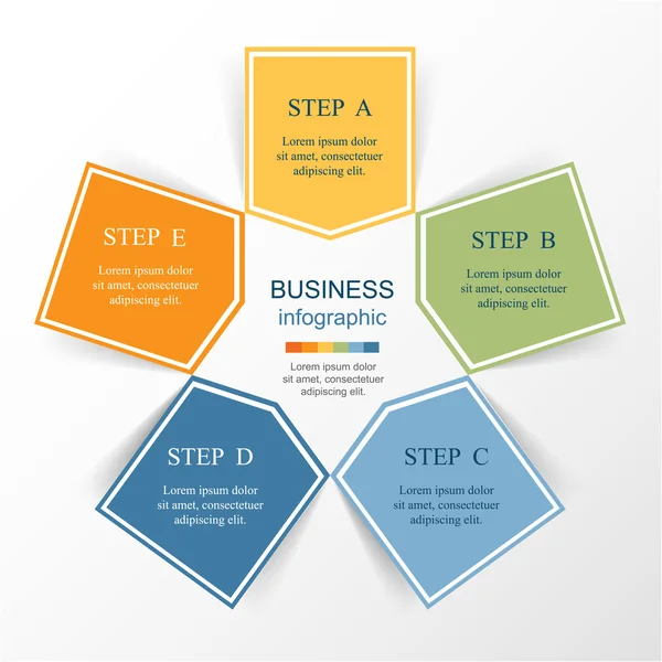 5 part infographic Vector Art Stock Images | Depositphotos