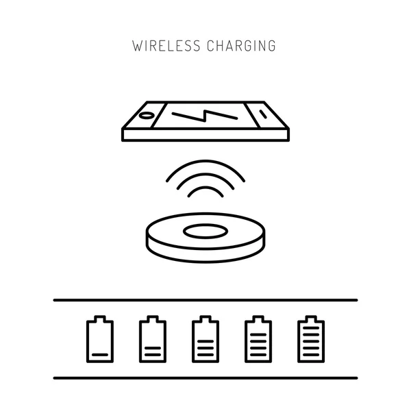 Mobile wireless charging Vector Art Stock Images | Depositphotos