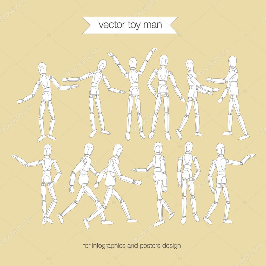 Toy man 3 Stock Vector by ©shopplaywood 108288872