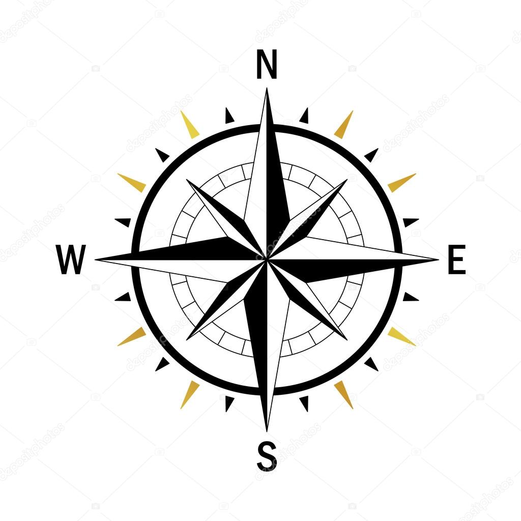 Gold Black Compass Stock Vector Image By ©shopplaywood 120586338