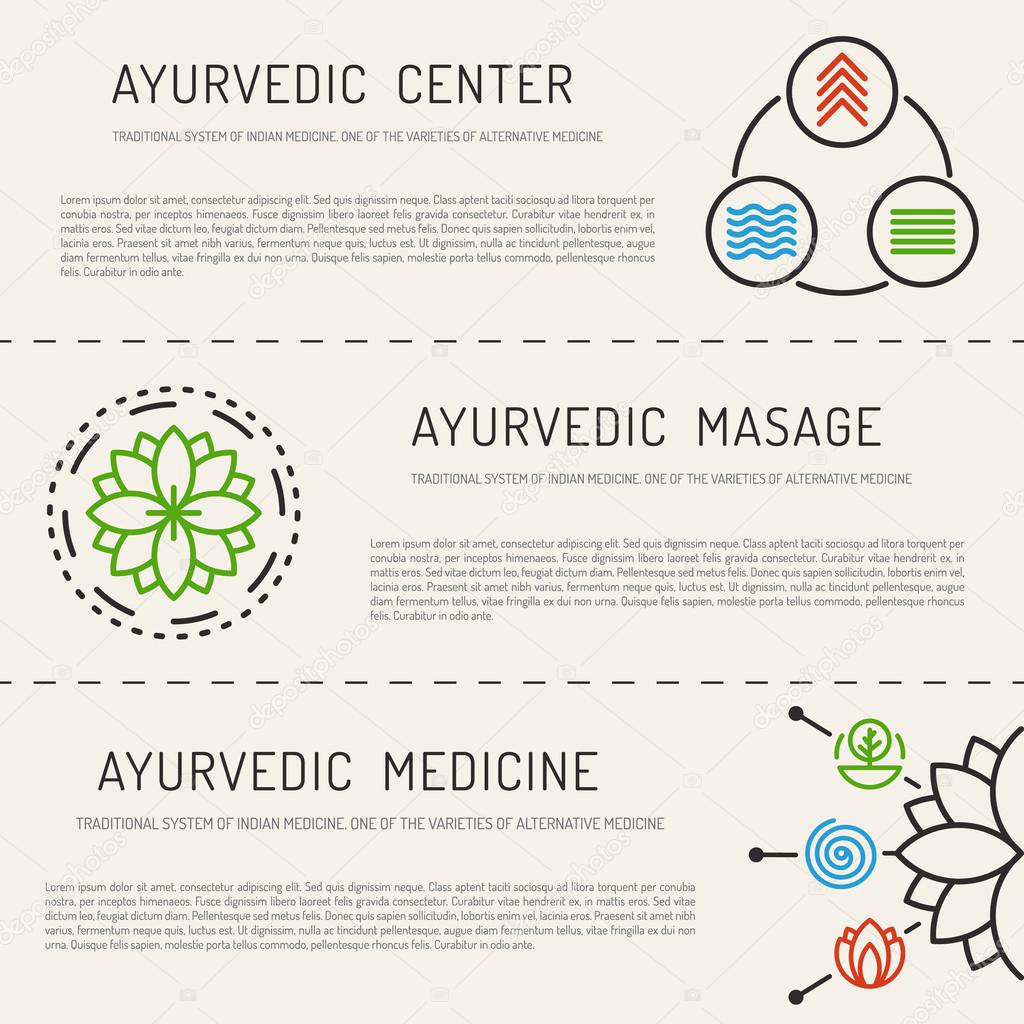 Ayurveda body types Stock Vector Image by ©shopplaywood #98850880
