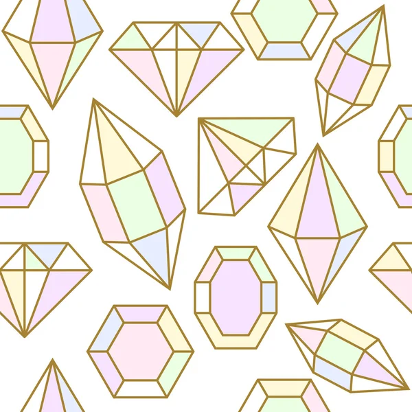 Seamless pastel diamonds pattern. Background with colorful gemst Stock ...