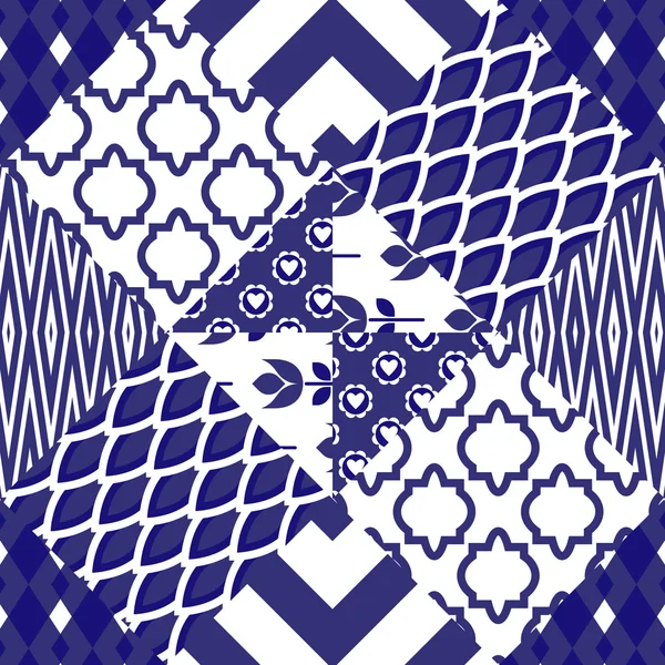 Patchwork quilt vector pattern tiles. Stock Vector by ©inides 93322366