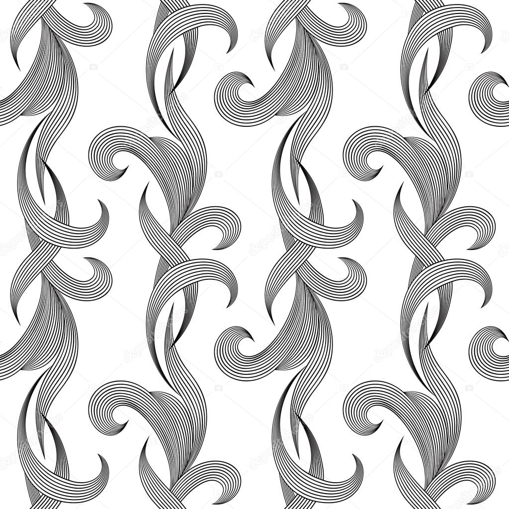 Monochrome vector seamless background. Stock Vector Image by ©yorin123 ...