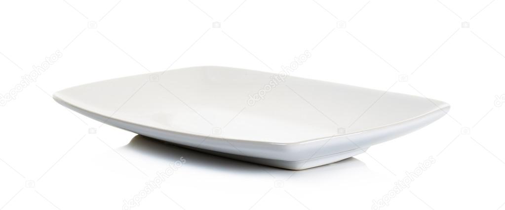White Square Plate Png