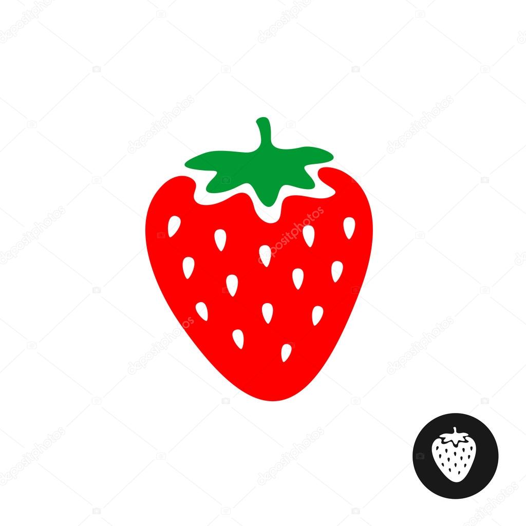 Illustration vectorielle de dessin animé aux fraises. Symbole de ...