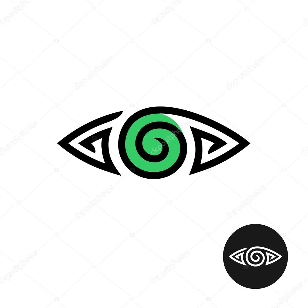 Tribal Around Eye Tattoo