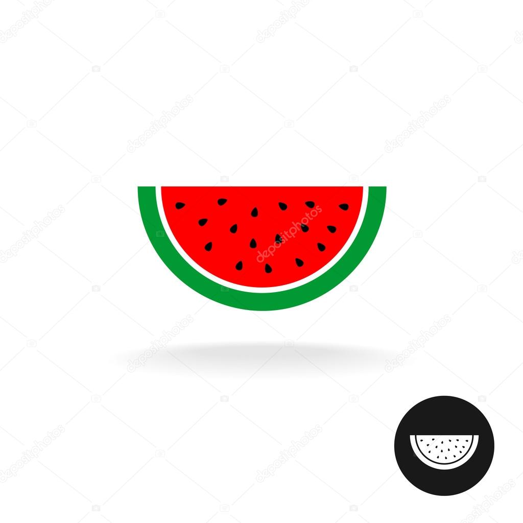 Watermelon half slice Stock Vector Image by ©Kilroy #115424246