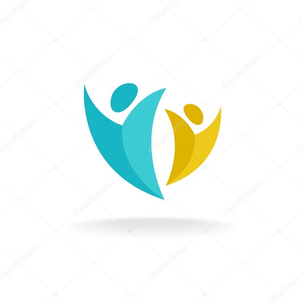 People rise logo Stock Vector Image by ©Kilroy #75545813