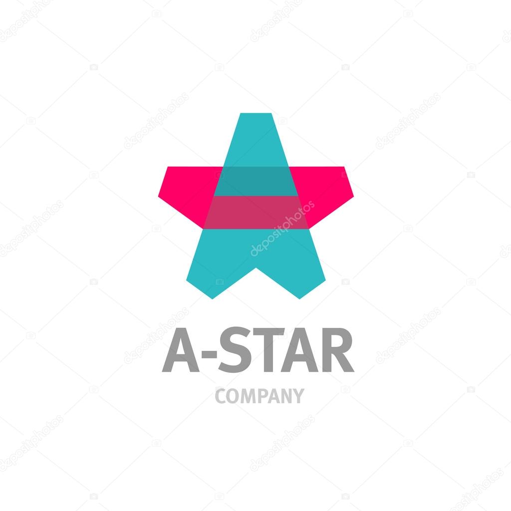 Letter A star shaped overlay logo Stock Vector by ©Kilroy 86817058