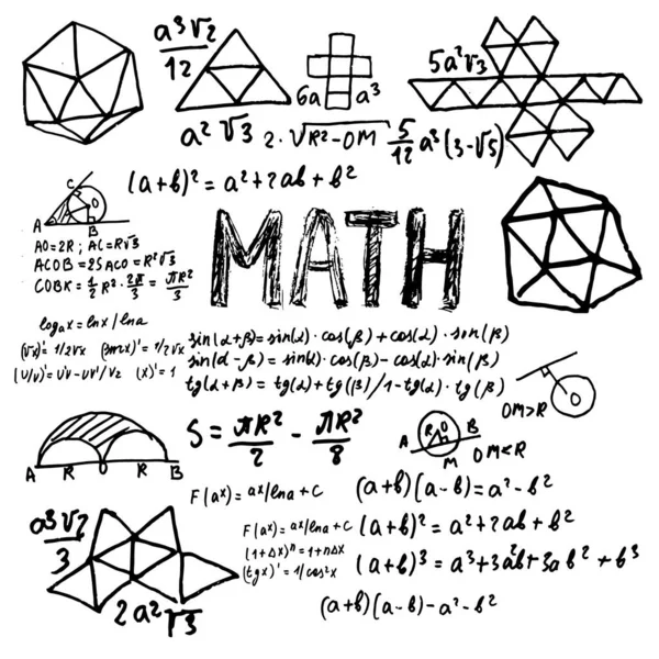 White Sheet Paper Covered Scientific Formulas Calculations Physics ...