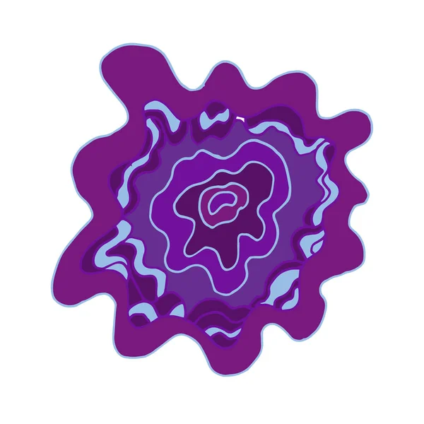 Amethyst Crystal Cut Isolated White Background Vector Illustration ...