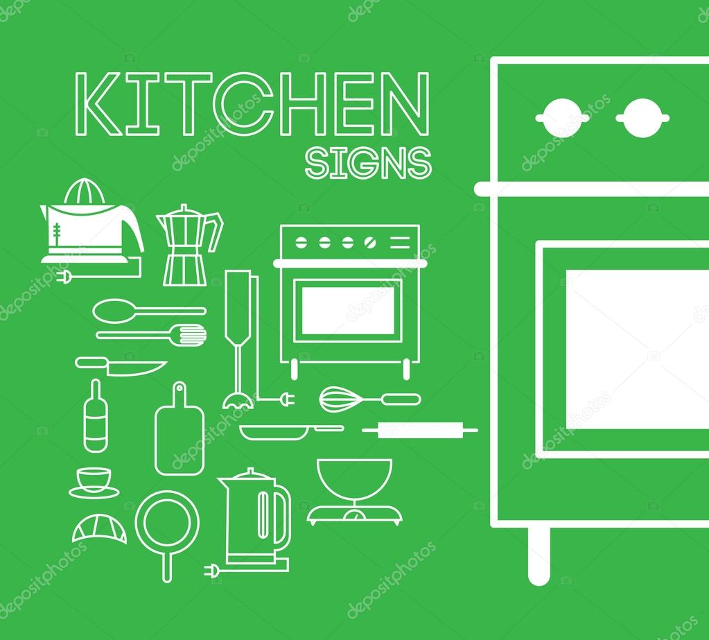 Set of Cooking Kitchen signs Stock Vector Image by ©alejik #65927851
