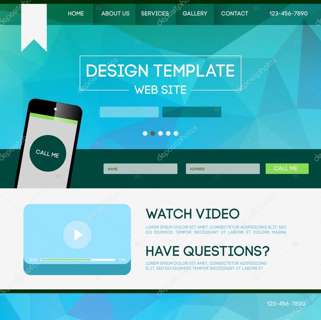 Website theme template Stock Vector Image by ©alejik #67054921