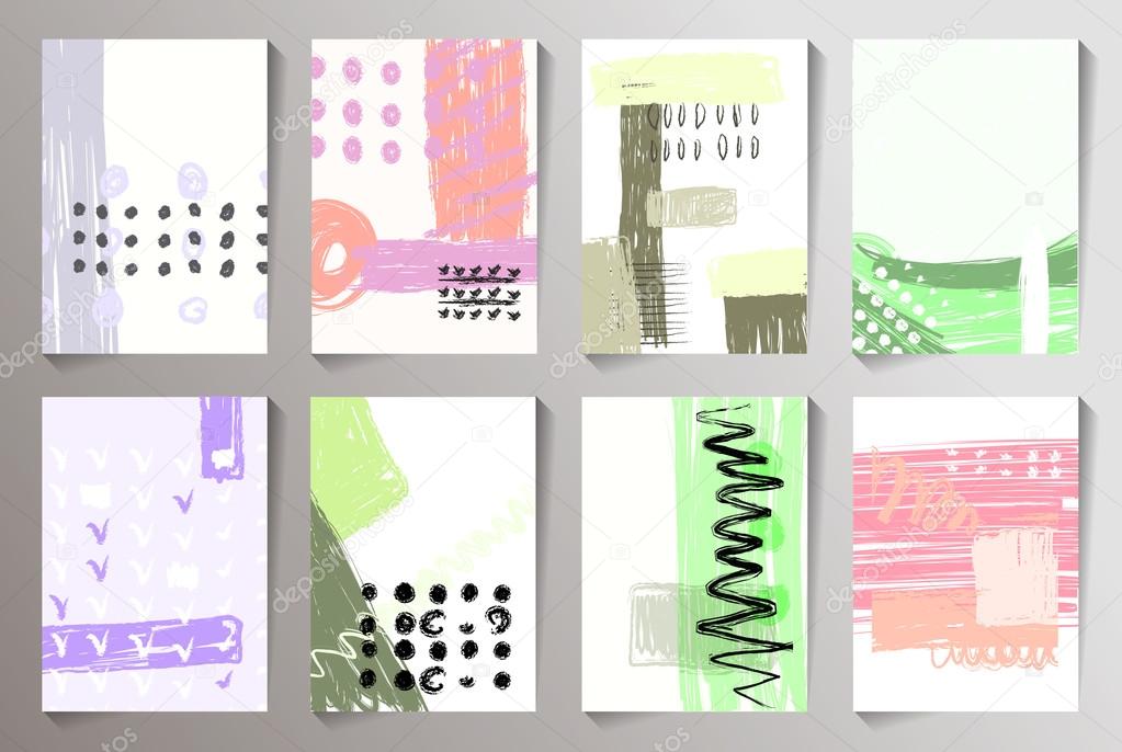 Set of Creative Cards backgrounds Stock Vector by ©alejik 77296854