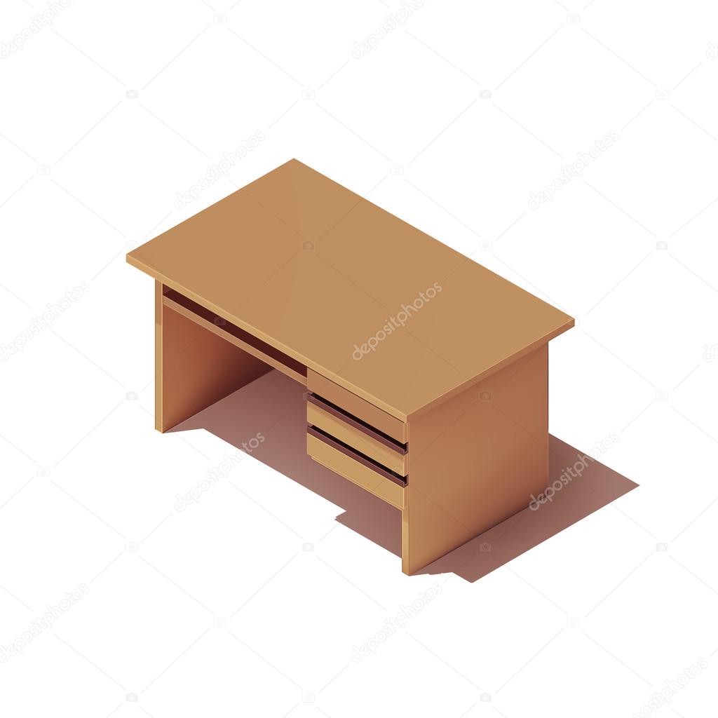 Isometric Table, Vector EPS10 Illustration Stock Vector by ©hellsdays ...