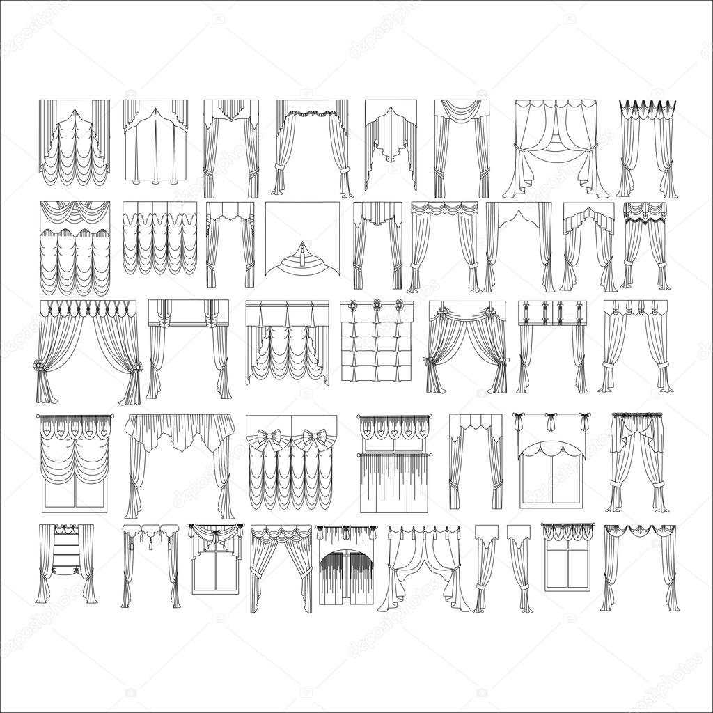 Window Curtain Sketch