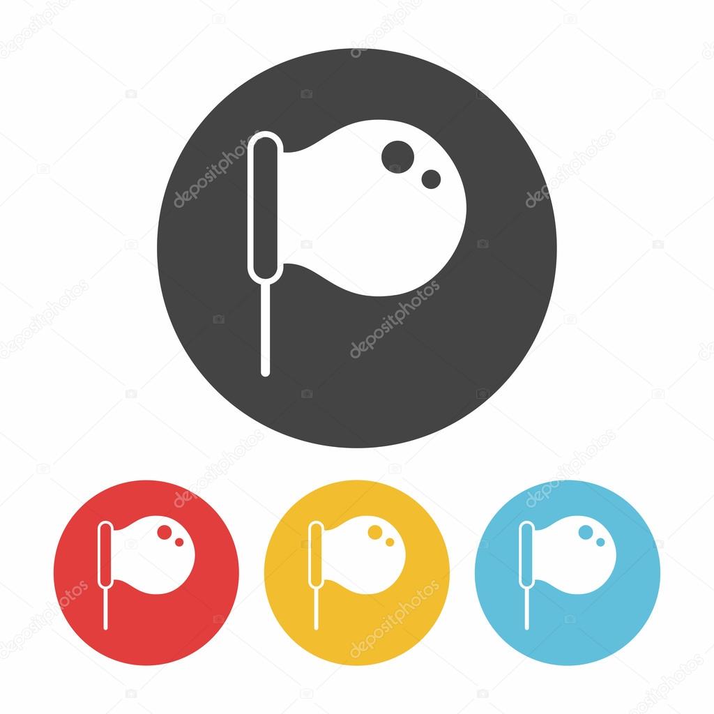 Soplando burbujas icono vector ilustración Vector de stock por ...