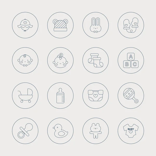 ᐈ Baby line stock icon, Royalty Free baby line icon vectors | download ...