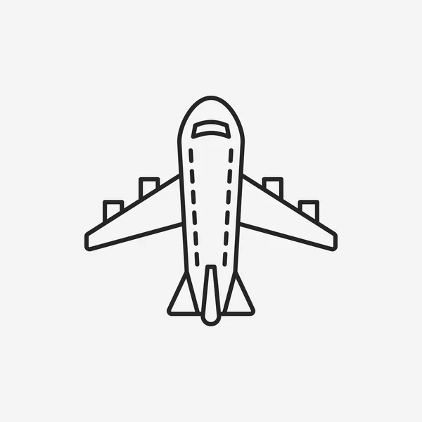 Airplane line icon Vector Images | Depositphotos