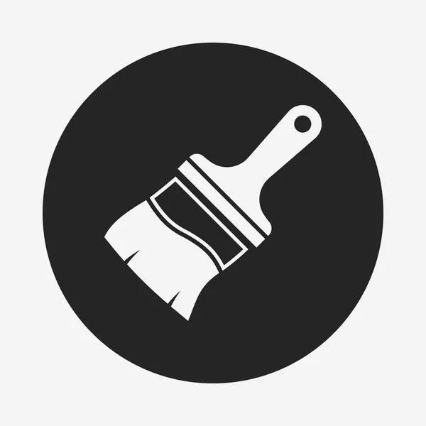 Icono de la brocha de pintura — Archivo Imágenes Vectoriales ...