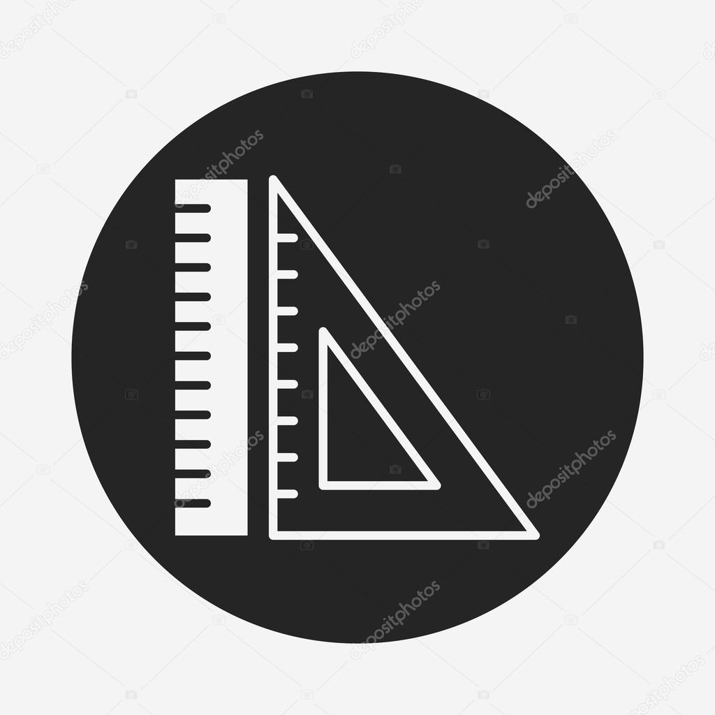 Triangle ruler icon Stock Vector by ©vectorchef 72304397