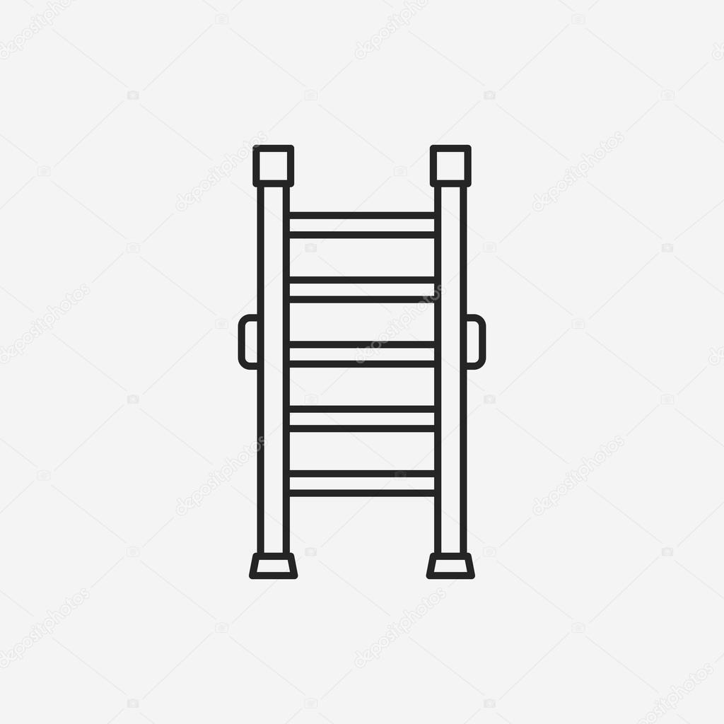 Ladder line icon Stock Vector by ©vectorchef 72308057