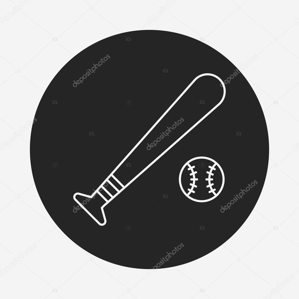 Baseball line icon Stock Vector by ©vectorchef 73764447