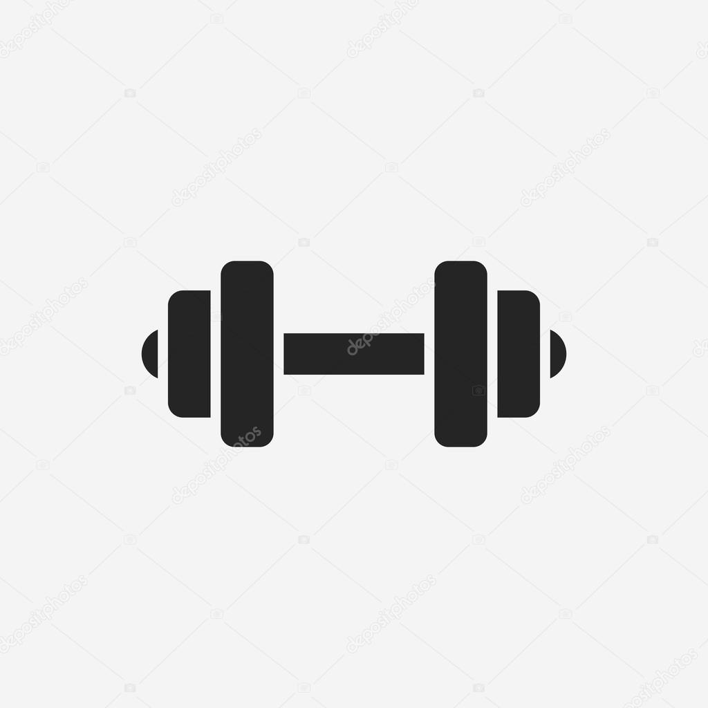Dumbbell icon Stock Vector Image by ©vectorchef #73768149