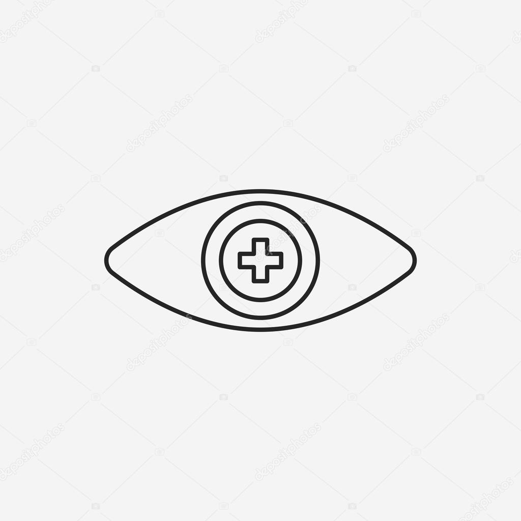 Eye line icon Stock Vector by ©vectorchef 74178647