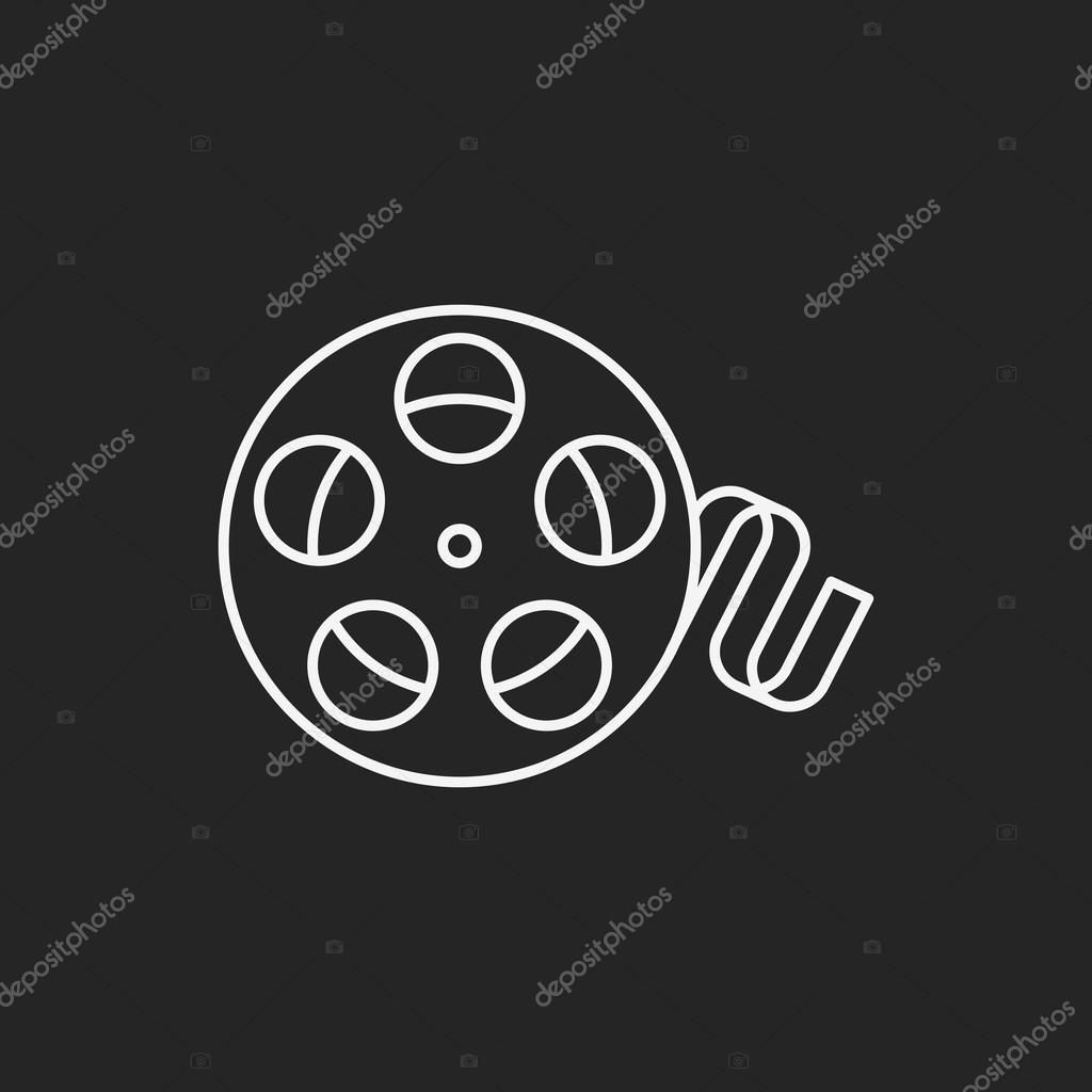 Video tape line icon Stock Vector Image by ©vectorchef #74883479
