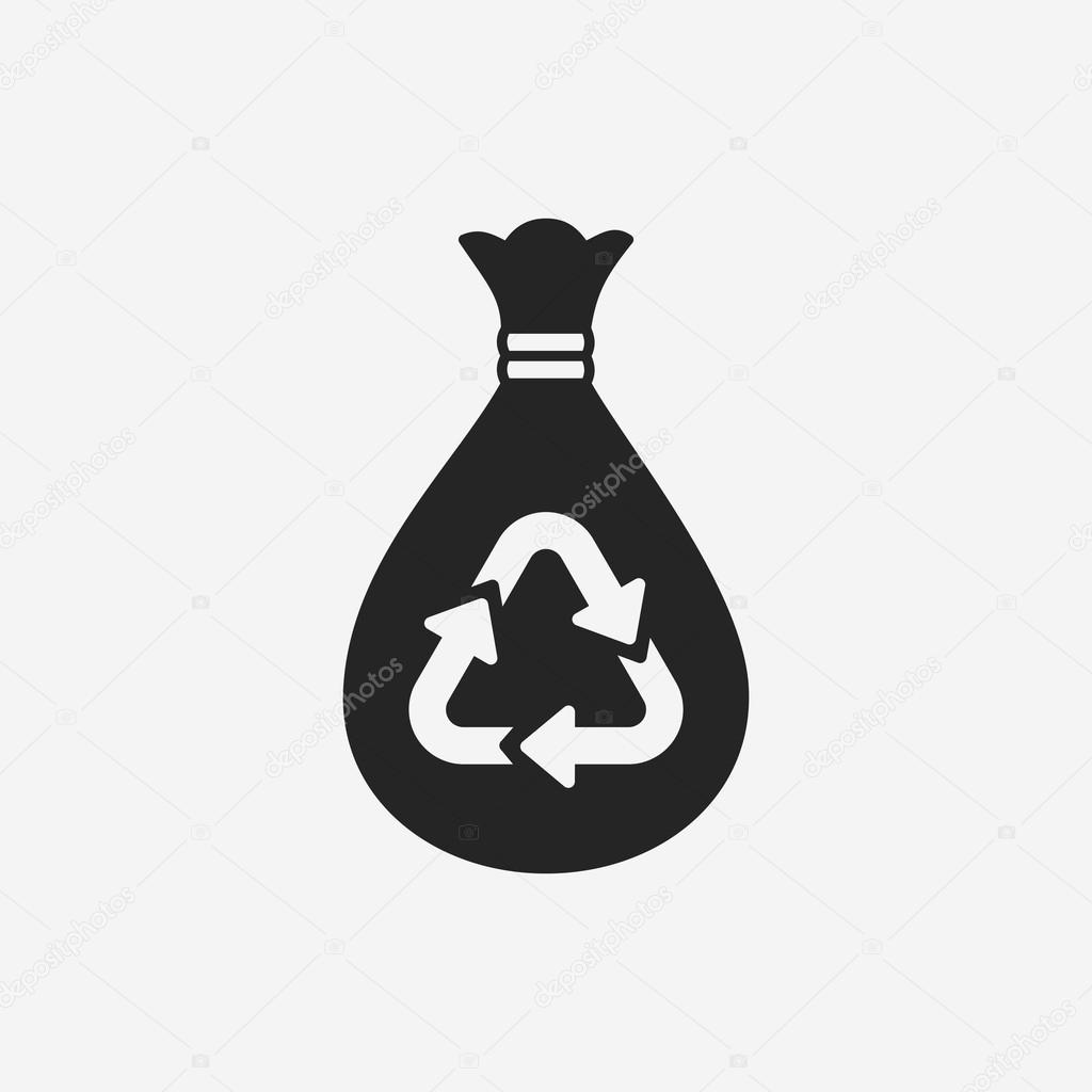 Trash bag icon Stock Vector Image by ©vectorchef #75169737