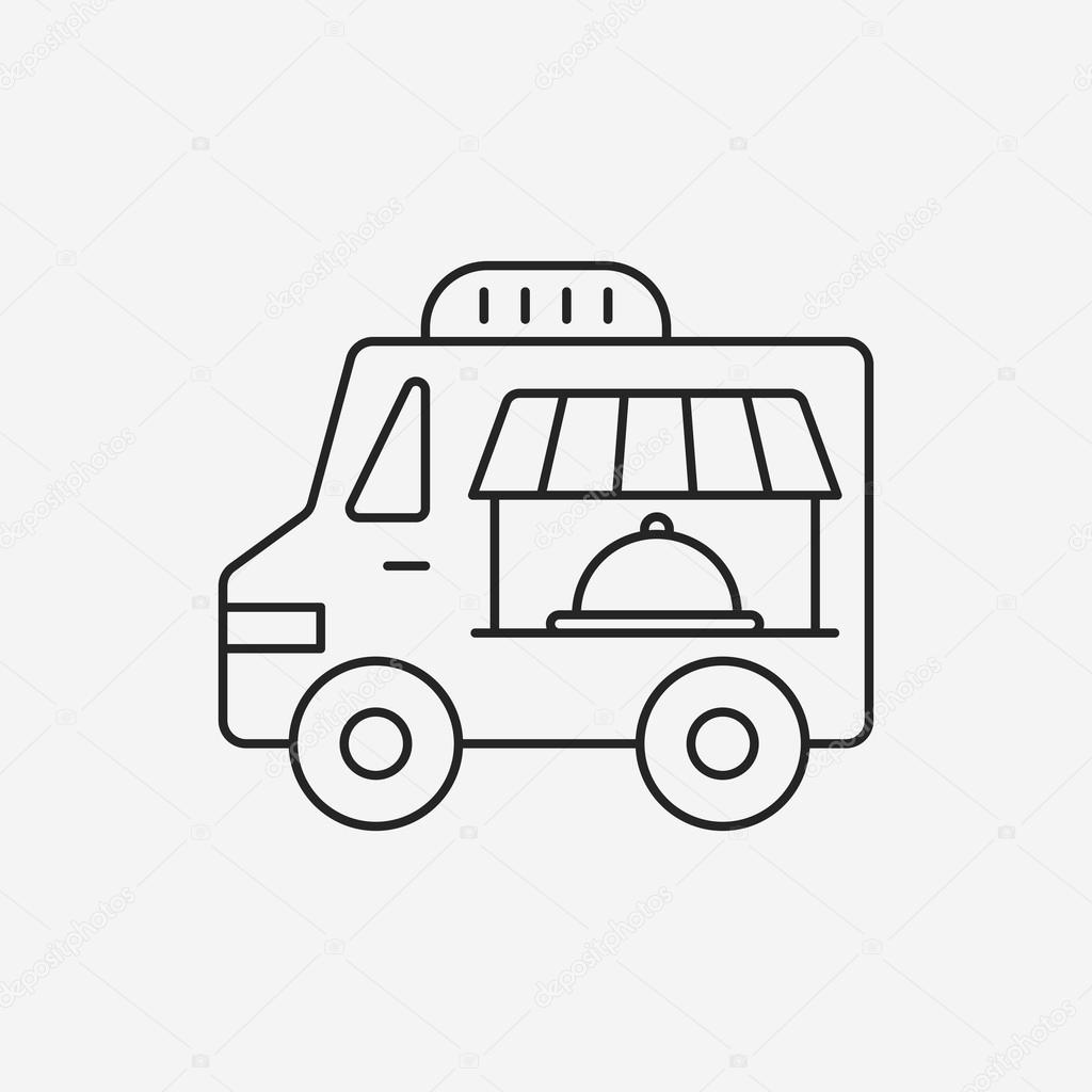 Vendor carts line icon Stock Vector by ©vectorchef 76440601