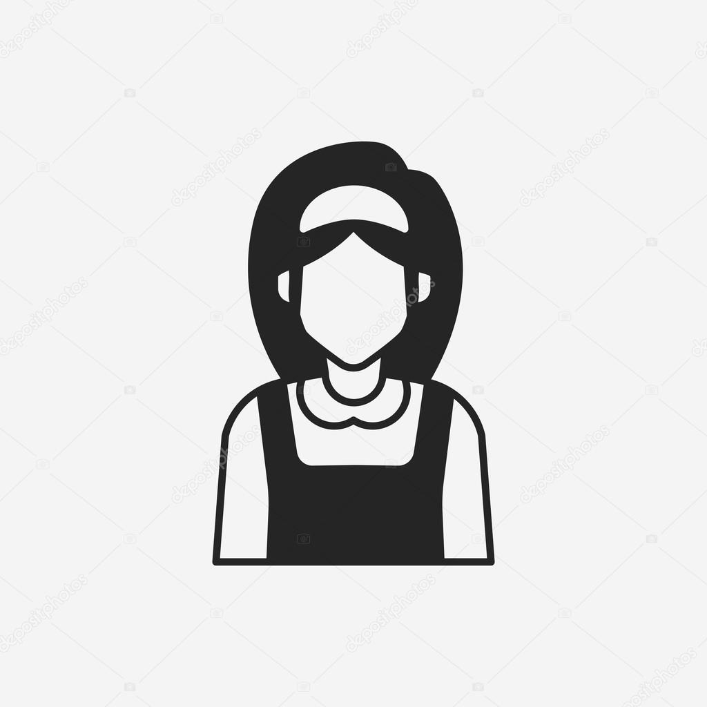 Maid icon Stock Vector Image by ©vectorchef #76674991