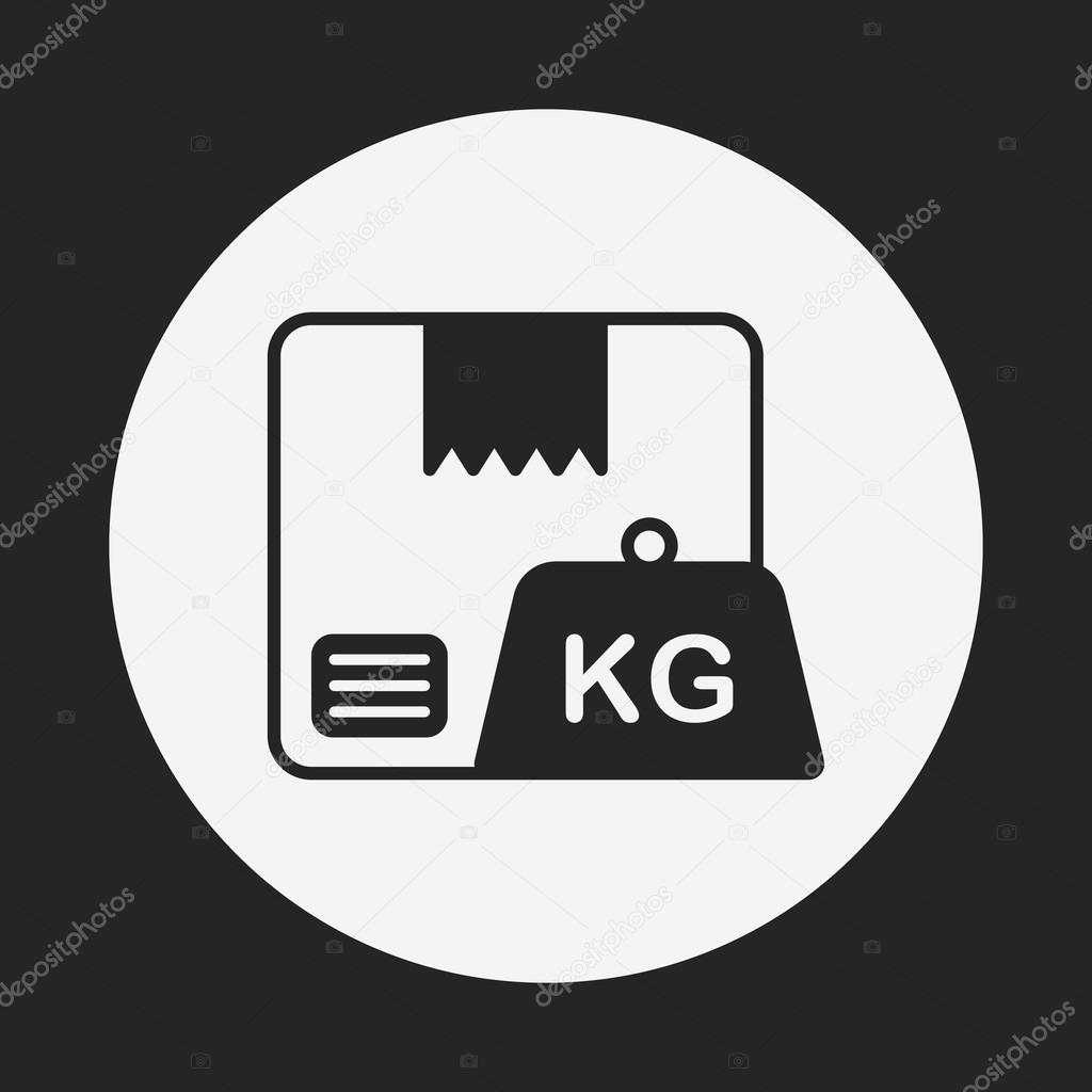 Logistics freight weight icon Stock Vector by ©vectorchef 76680479